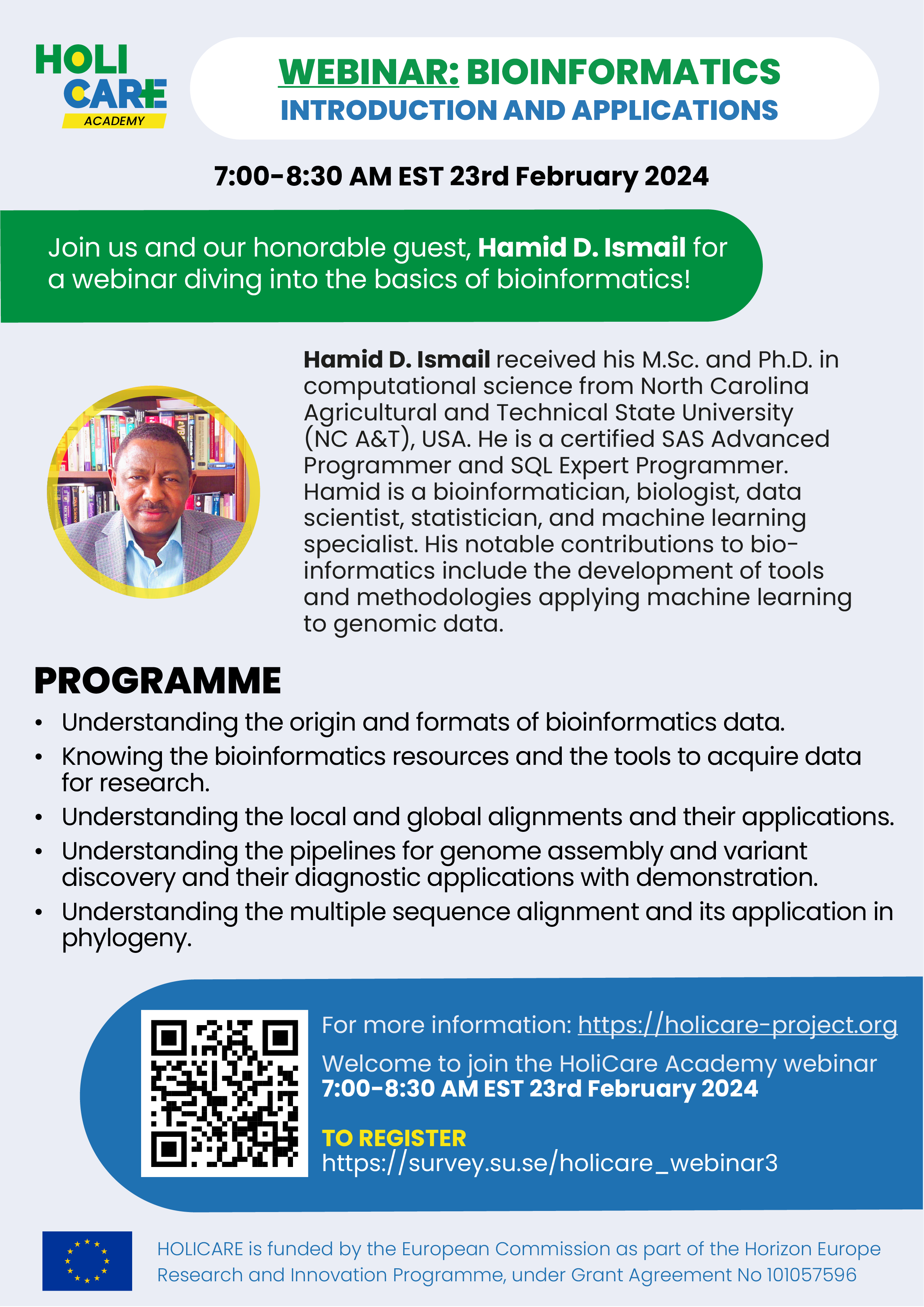 Webinar: BIOINFORMATICS - Holicare